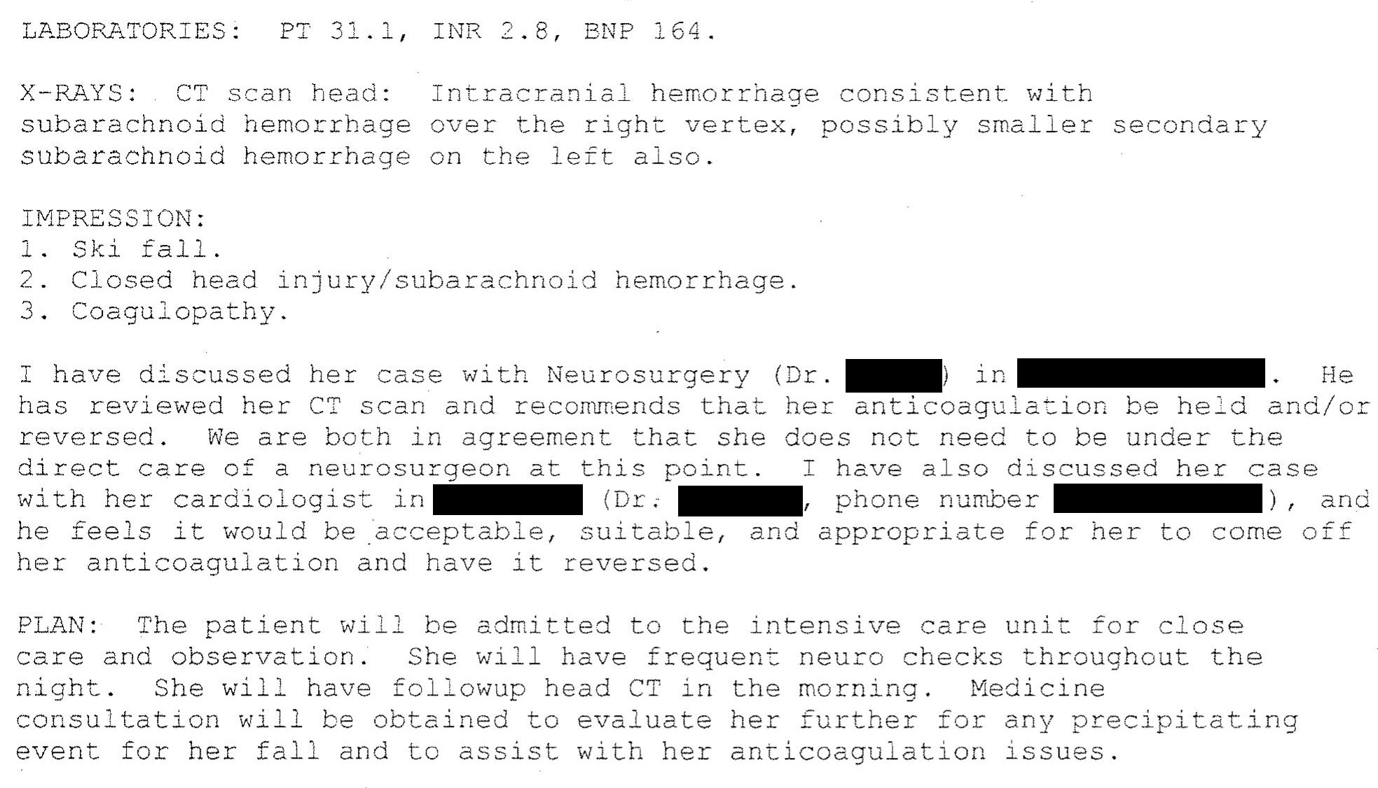 Case 15: Documentation